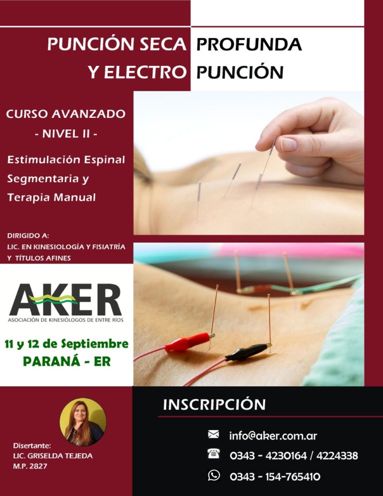 Punción Seca Profunda y ElectroPunción. – AKER